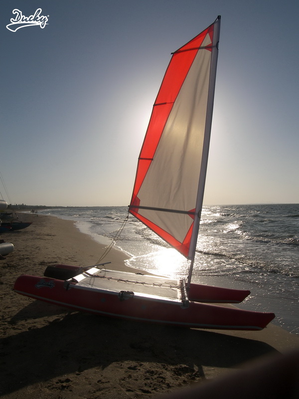 Inflatable sailing catamaran Ducky-13